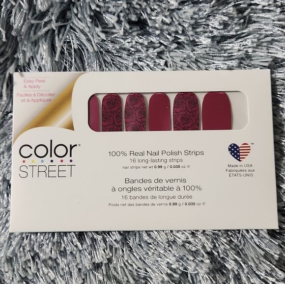 Color Street | Makeup | Color Street Red And Black Rose Design Rose ...